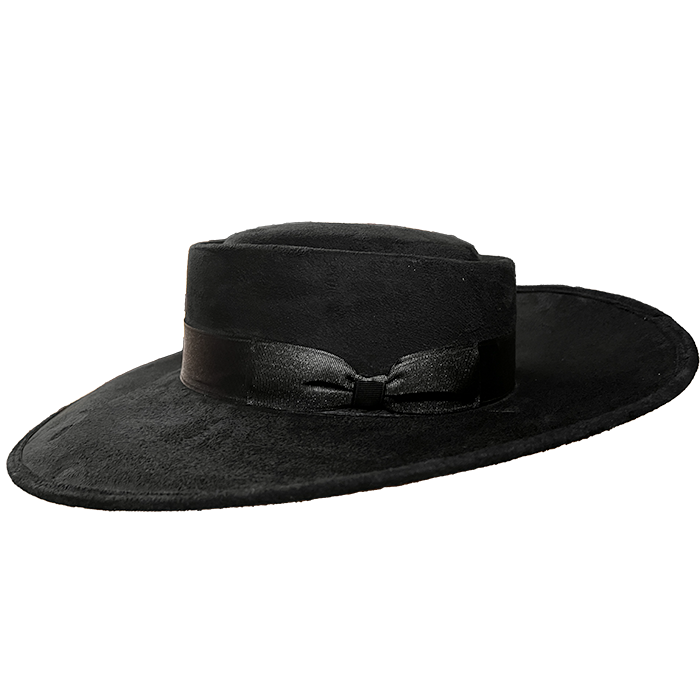 Whittier Zoot Suit Tando Hat - BLACK | Chicano Spot