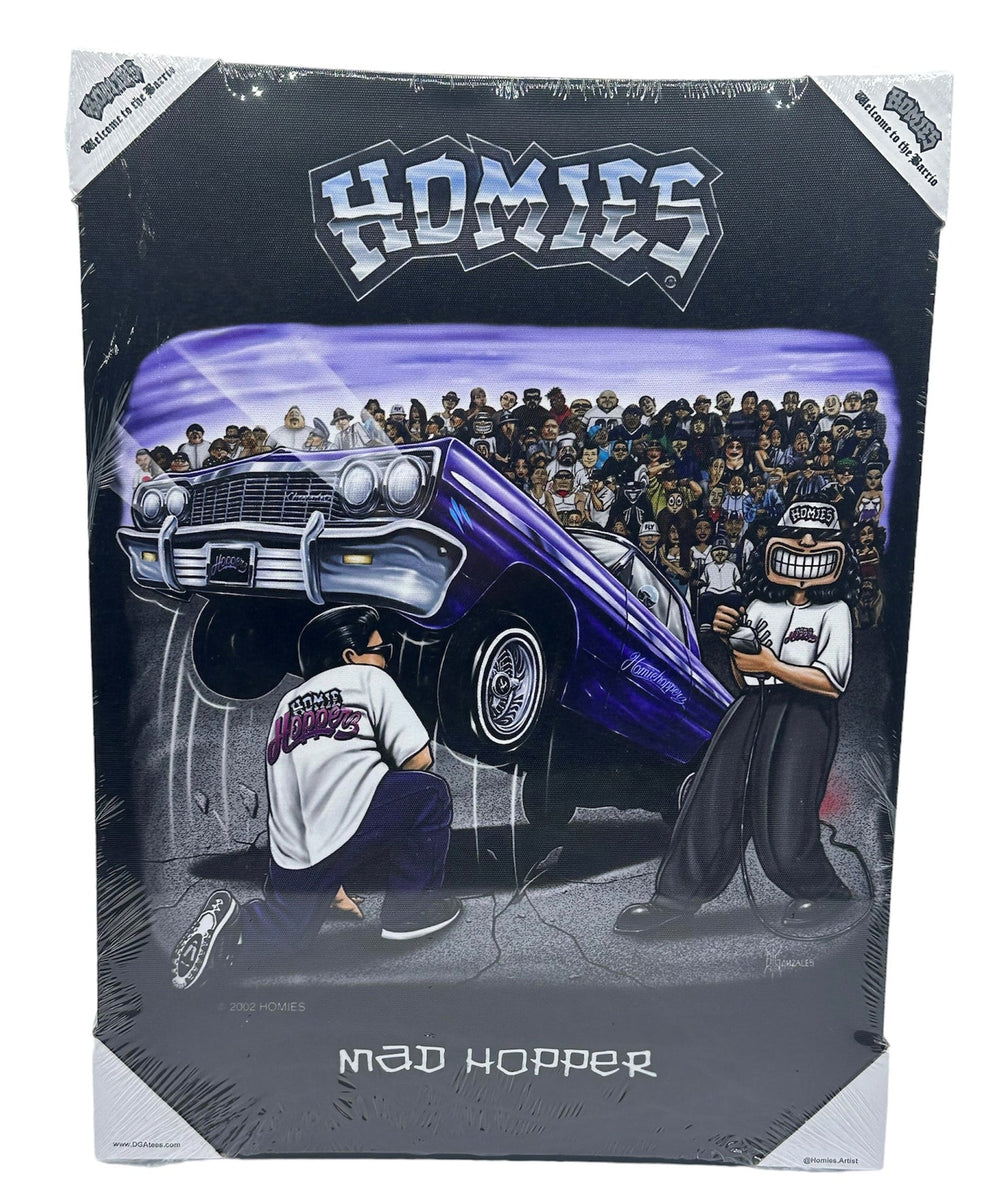 HOMIES - MAD HOPPER - Small Canvas Art - 12" X 16" | Chicano Spot