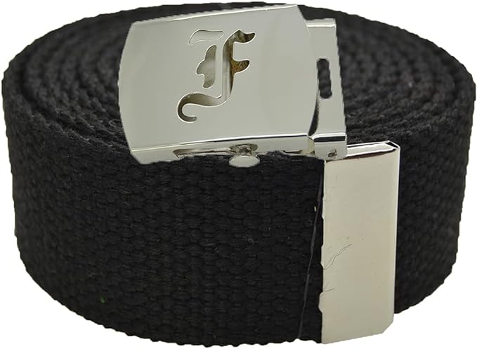 Old School Nylon Belt Buckles & Belt Old English letters