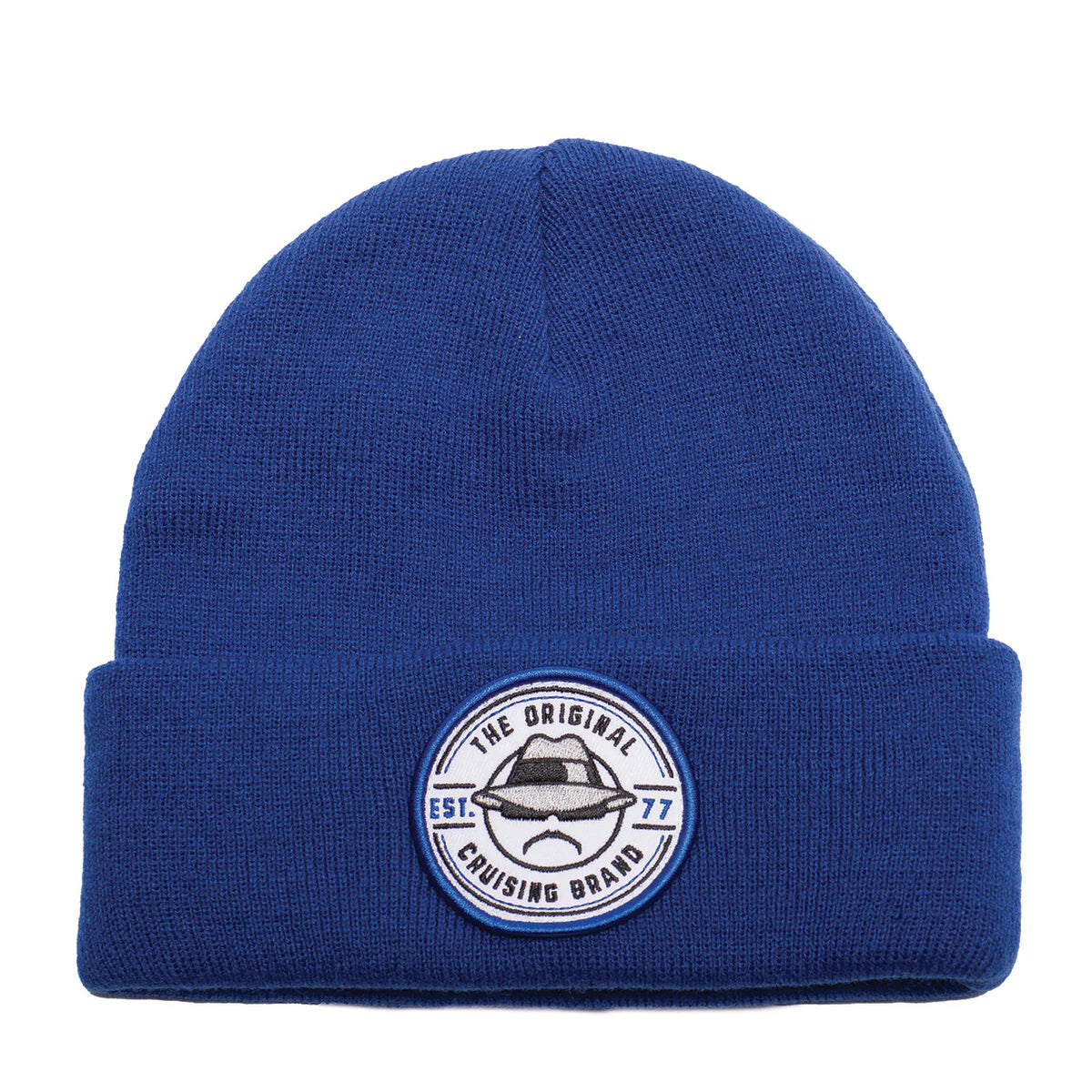 Lowrider Circle Beanie Blue | Chicano Spot
